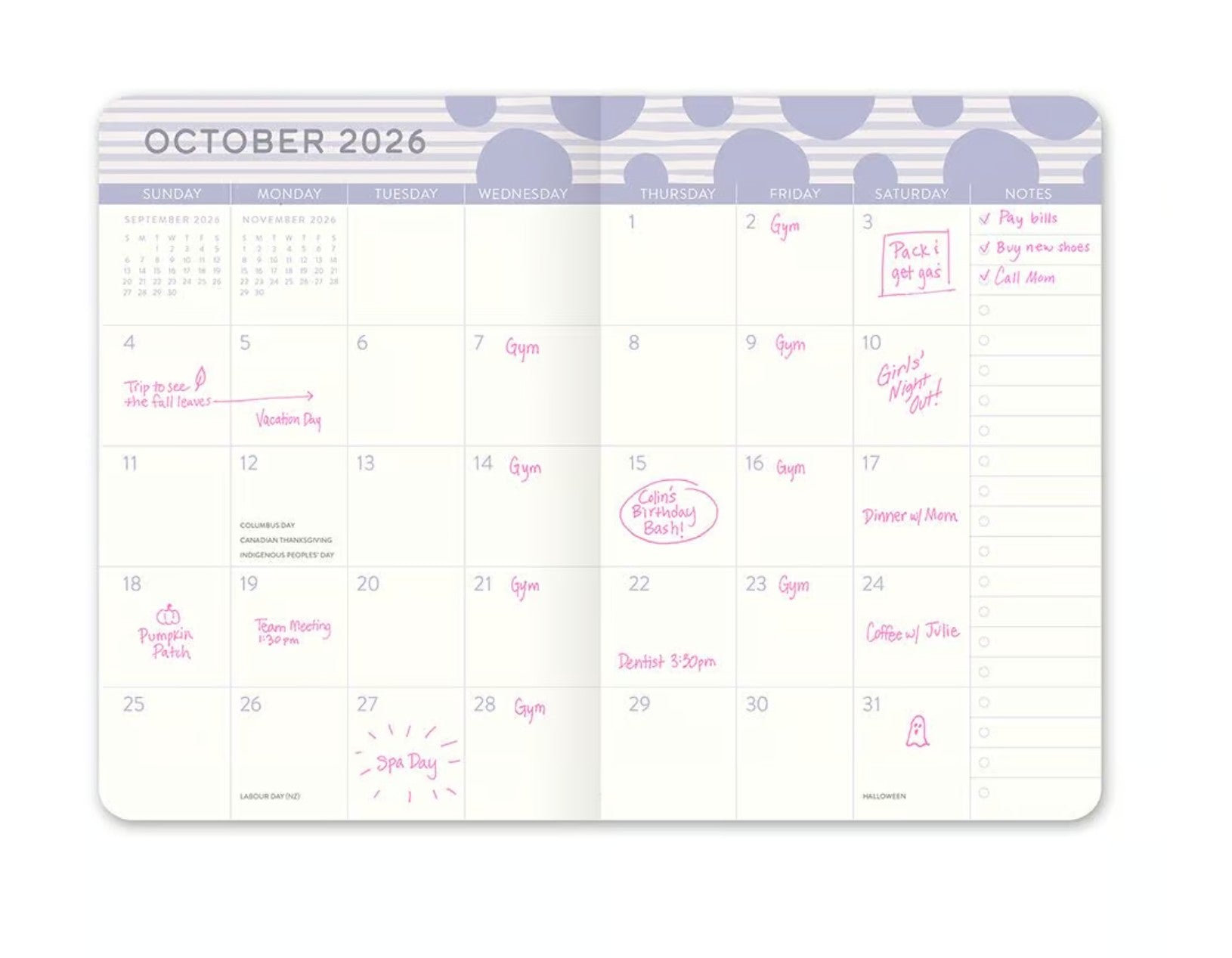 2026 Darling Dots - 17-Month Monthly Pocket Diary/Planner