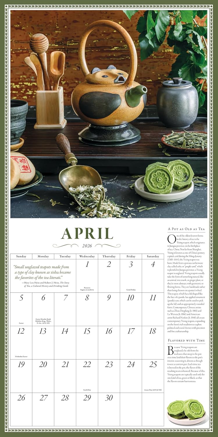 2026 The Collectible Teapot - Square Wall Calendar