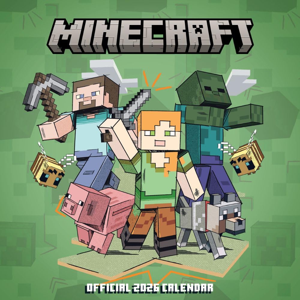 2026 Minecraft - Square Wall Calendar