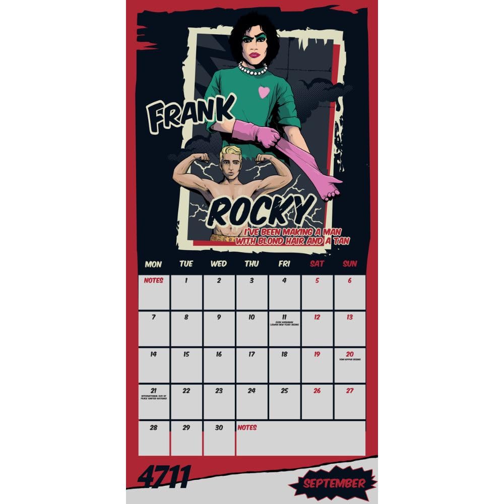 2026 Rocky Horror Show - Square Wall Calendar