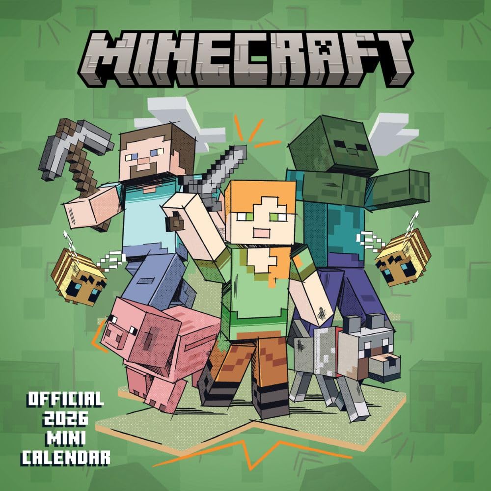 2026 Minecraft - Mini Wall Calendar