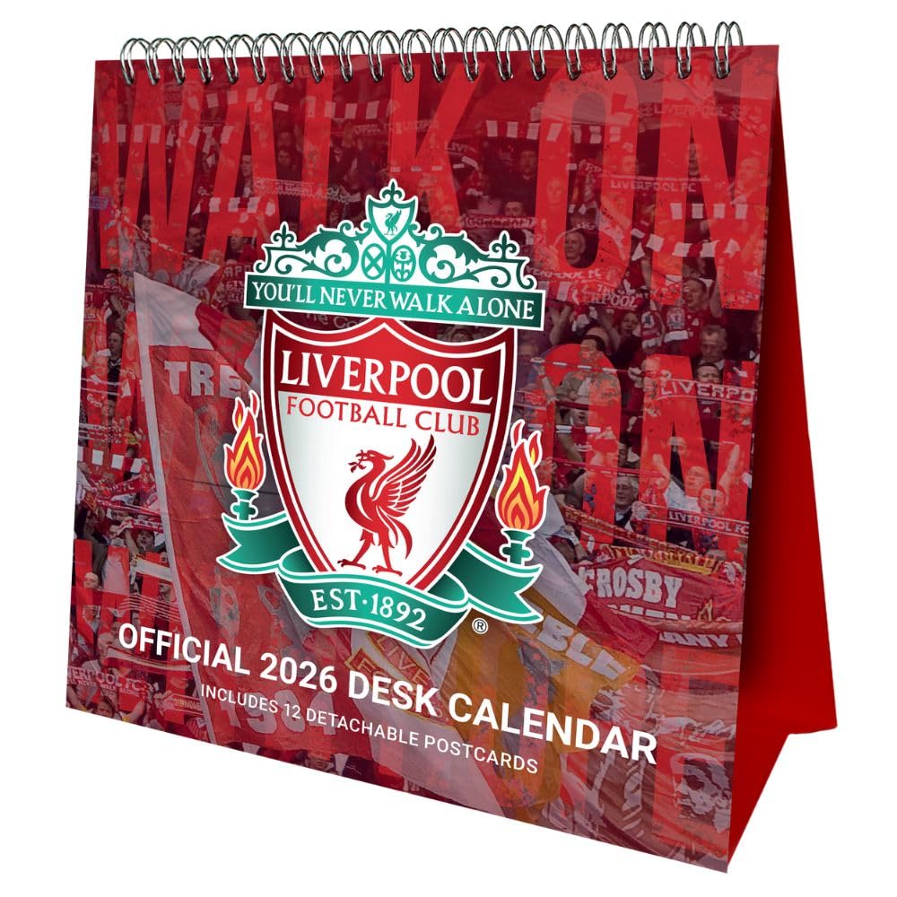 2026 Liverpool FC - Desk Easel Calendar