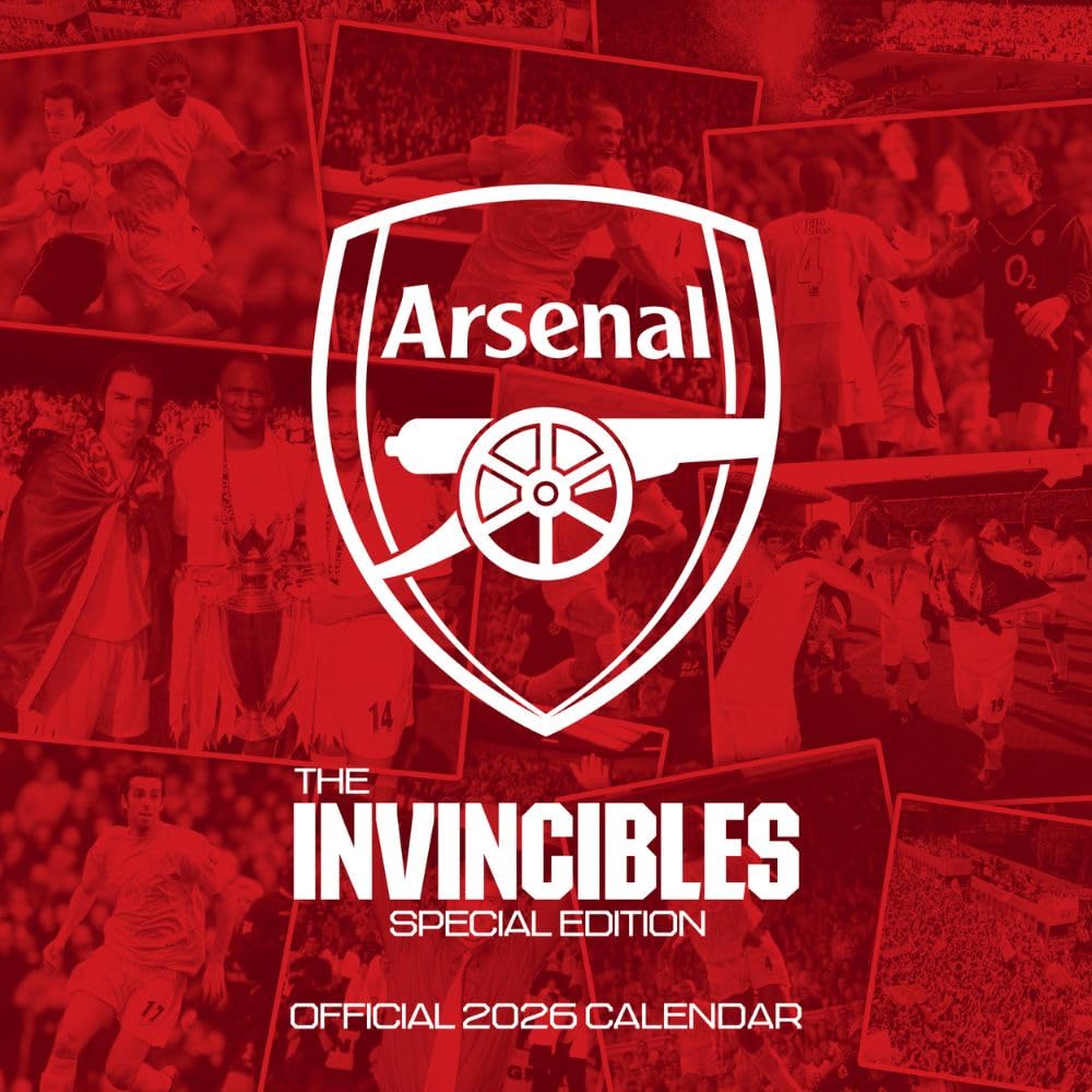 2026 Arsenal FC Legends - Square Wall Calendar