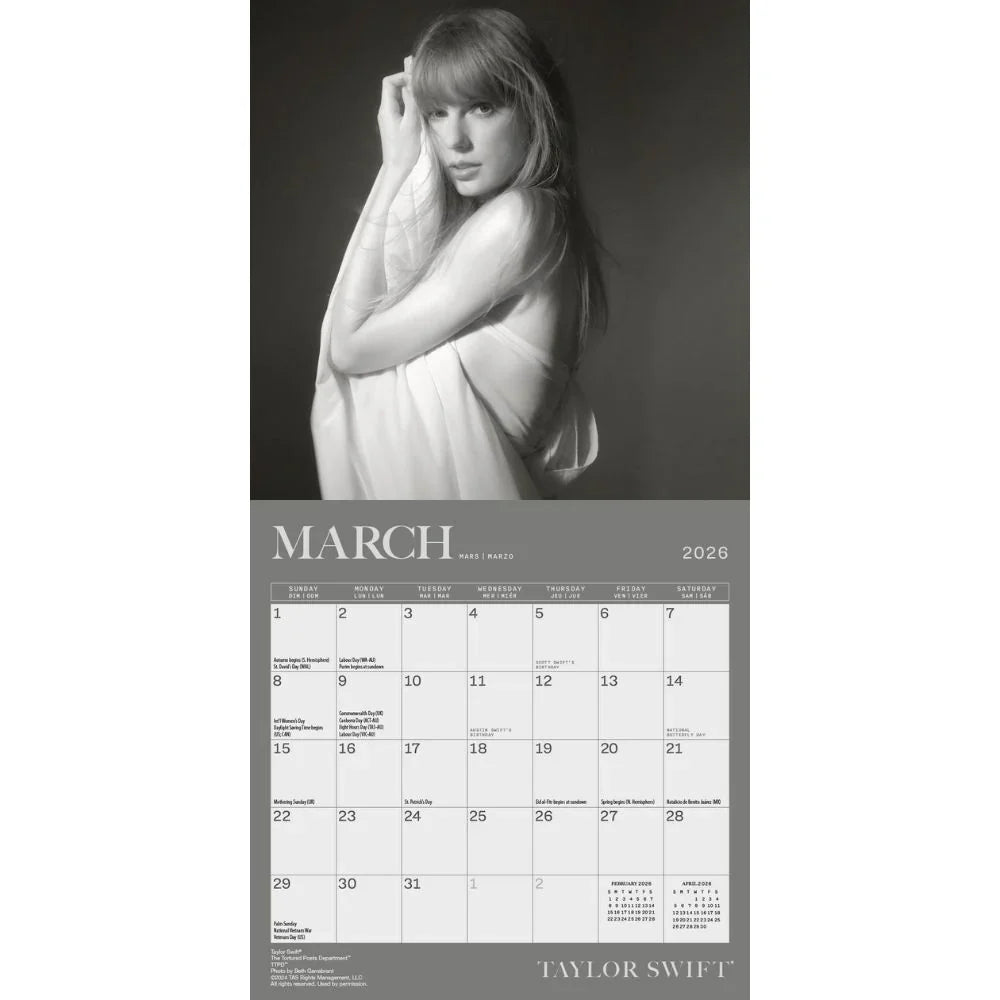 2026 Taylor Swift - Mini Wall Calendar