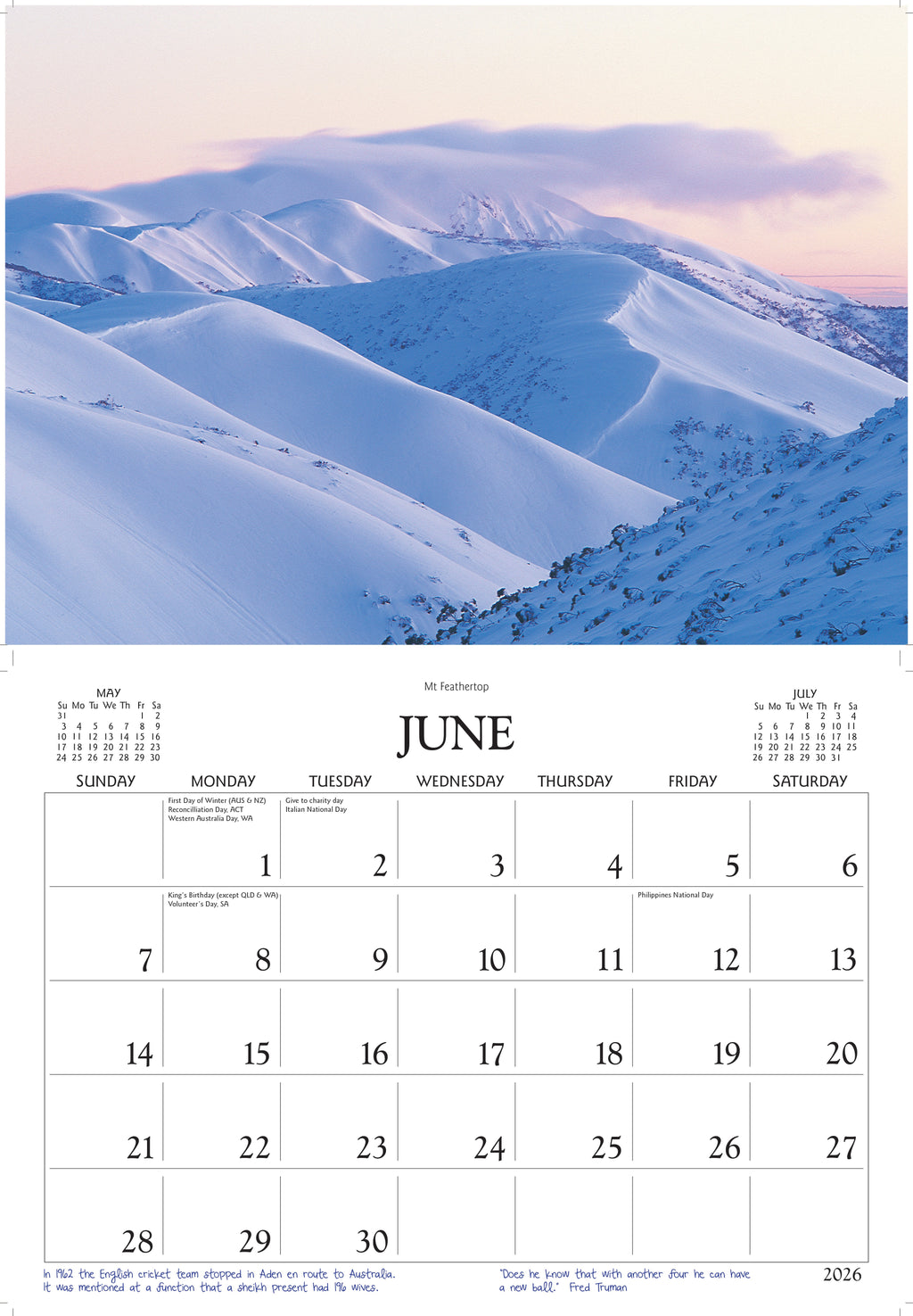 2026 Scenic Victoria By David Messent - Horizontal Wall Calendar