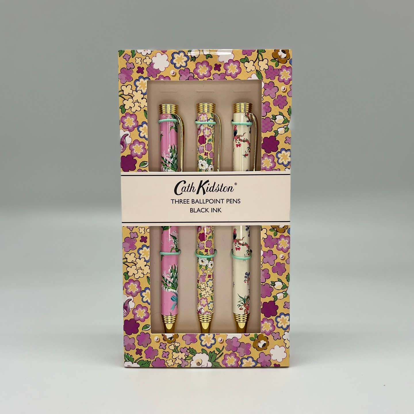 Cath Kidston Luxury Ballpoint 3 Pen Box Set (Boxed)