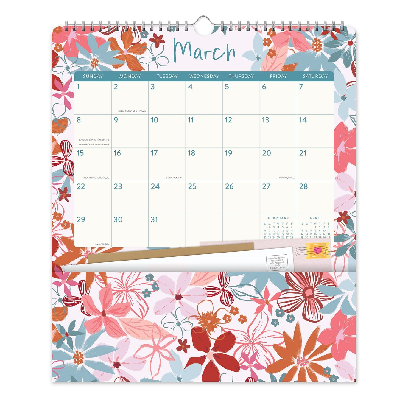 2026 Secret Garden - Pocket Plus Deluxe Wall Calendar